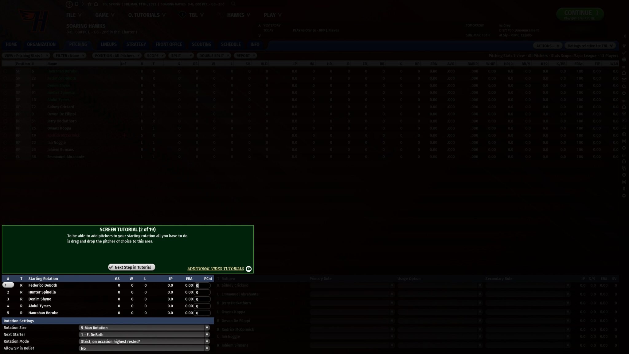 PITCHING | OOTP (Out Of The Park) Baseball 入門 - ゲームウィキ.jp